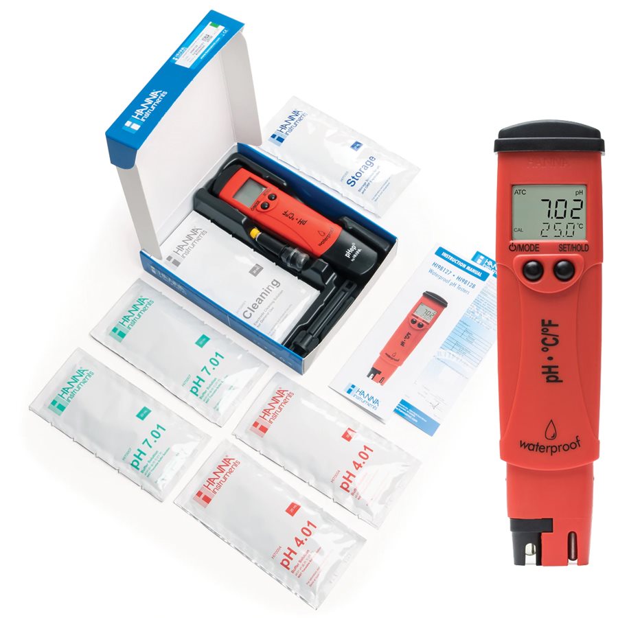 Hanna HI98127 Handheld pH Meter (Waterproof) – Growhaus Supply