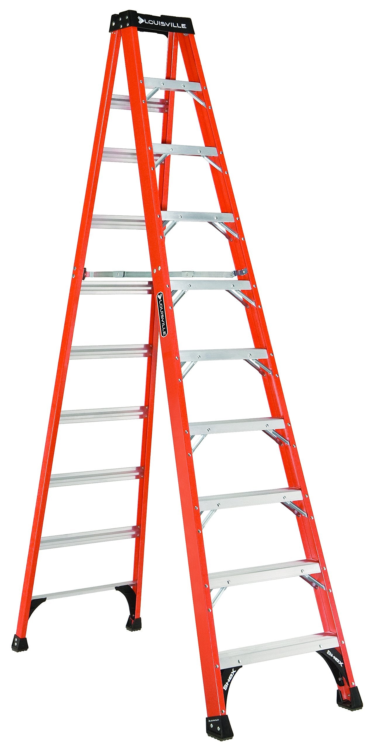 10' Fiberglass Step Ladder - 375 Lb. Cap. - Type IAA / Grade 1AA ...