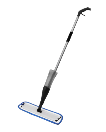 Duraflow Microfiber Spray Mop System - 18" Wet Mop Head / Black ...